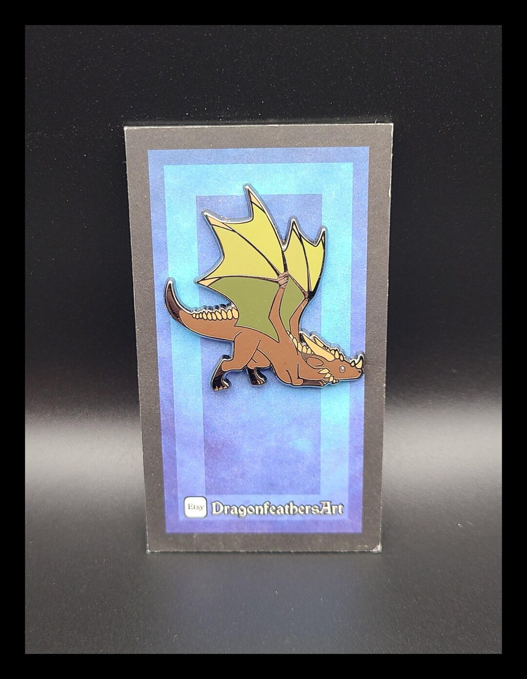 Western Dragon Enamel Pin - Etsy