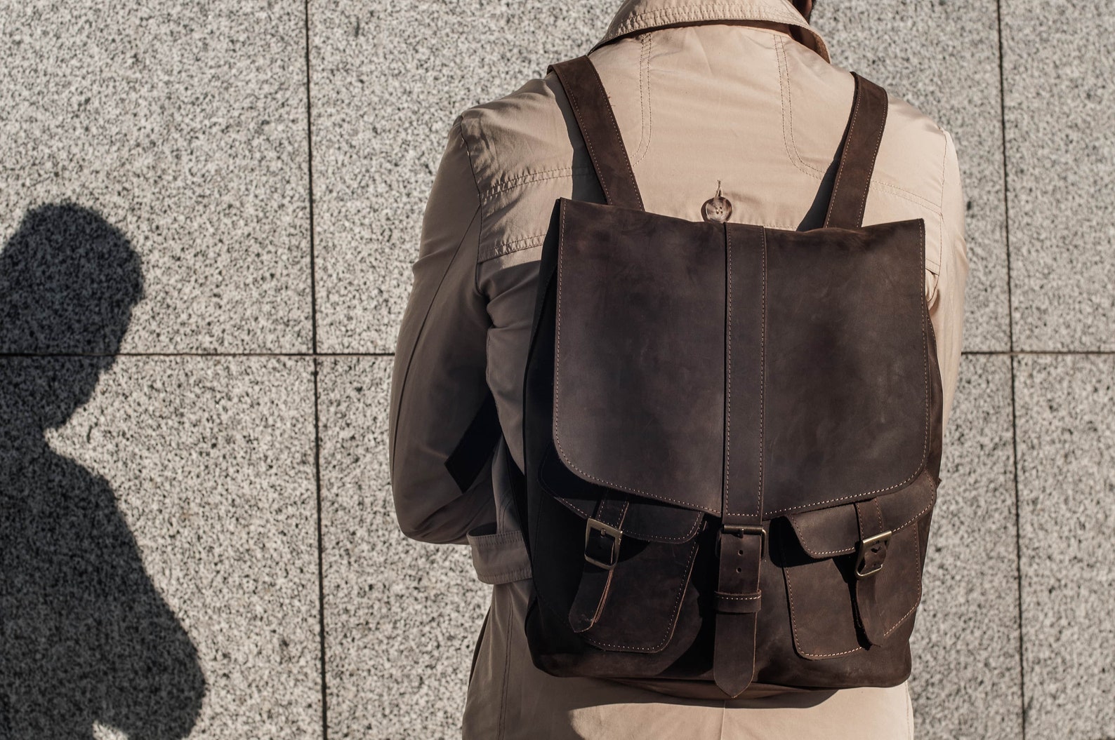 Leather Backpack Brown Leather Backpack Laptop Bag Leather - Etsy
