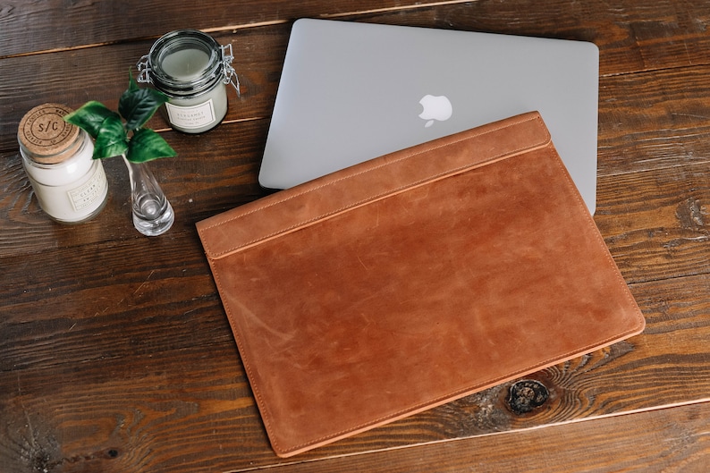 Brown Leather Laptop Sleeve Laptop Cases Case Macbook Pro | Etsy