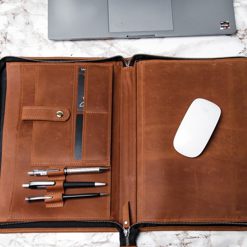 Leather Padfolio - Etsy