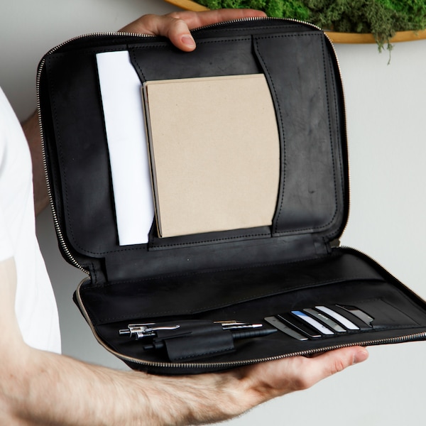 Leather Document Zipper - Etsy