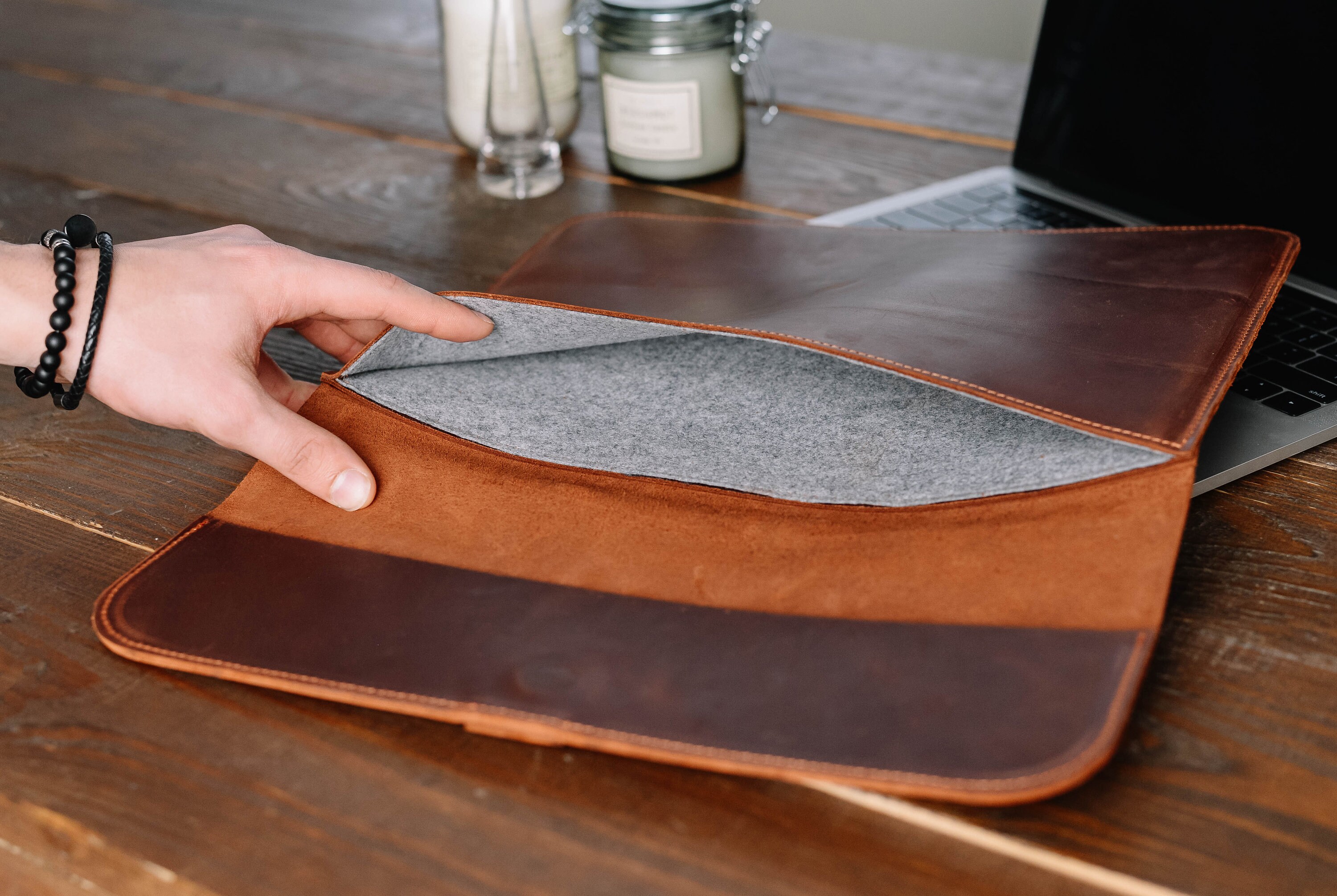 Leather caseLaptop sleeveMacbook air caseMacbook pro 13 | Etsy