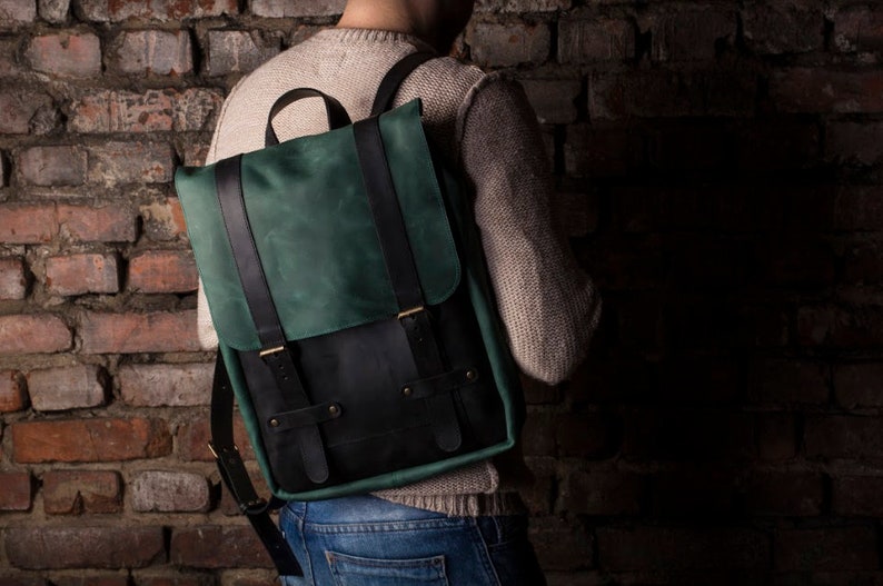 Travel Two-colored Large Hiking Backpack for Men - Etsy