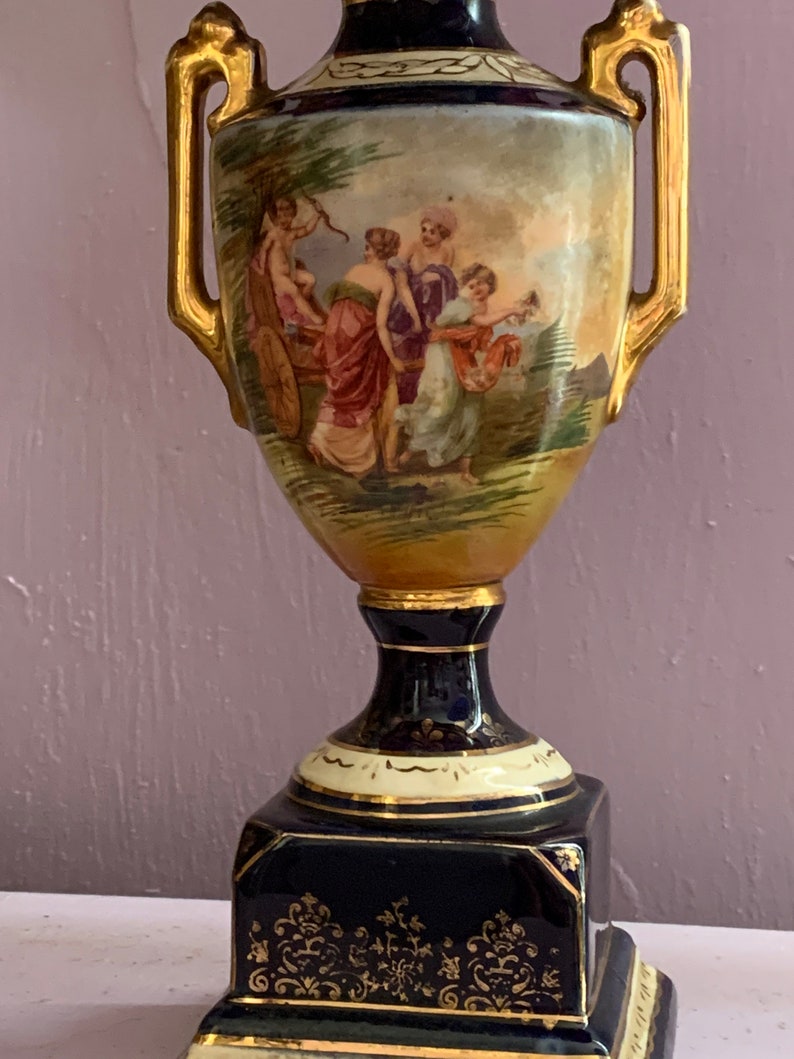 Beautiful French Goddess Motif Porcelain Lamp-czech - Etsy