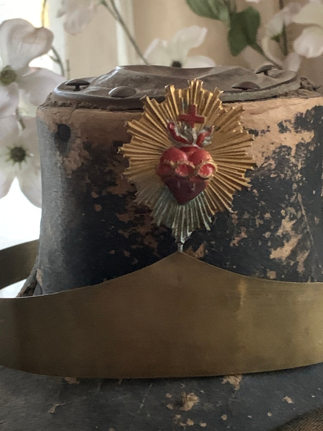 Antique French Sacred Heart Crown Diadem - Etsy