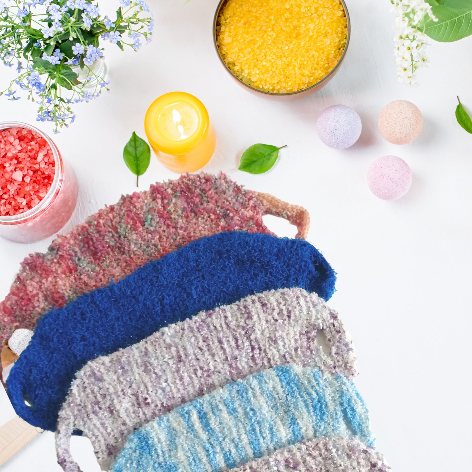 Hand Crochet Body Washcloth Spa Wash Cloth - Etsy