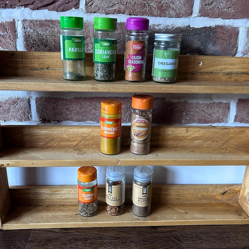 Wooden Spice Rack - Etsy UK