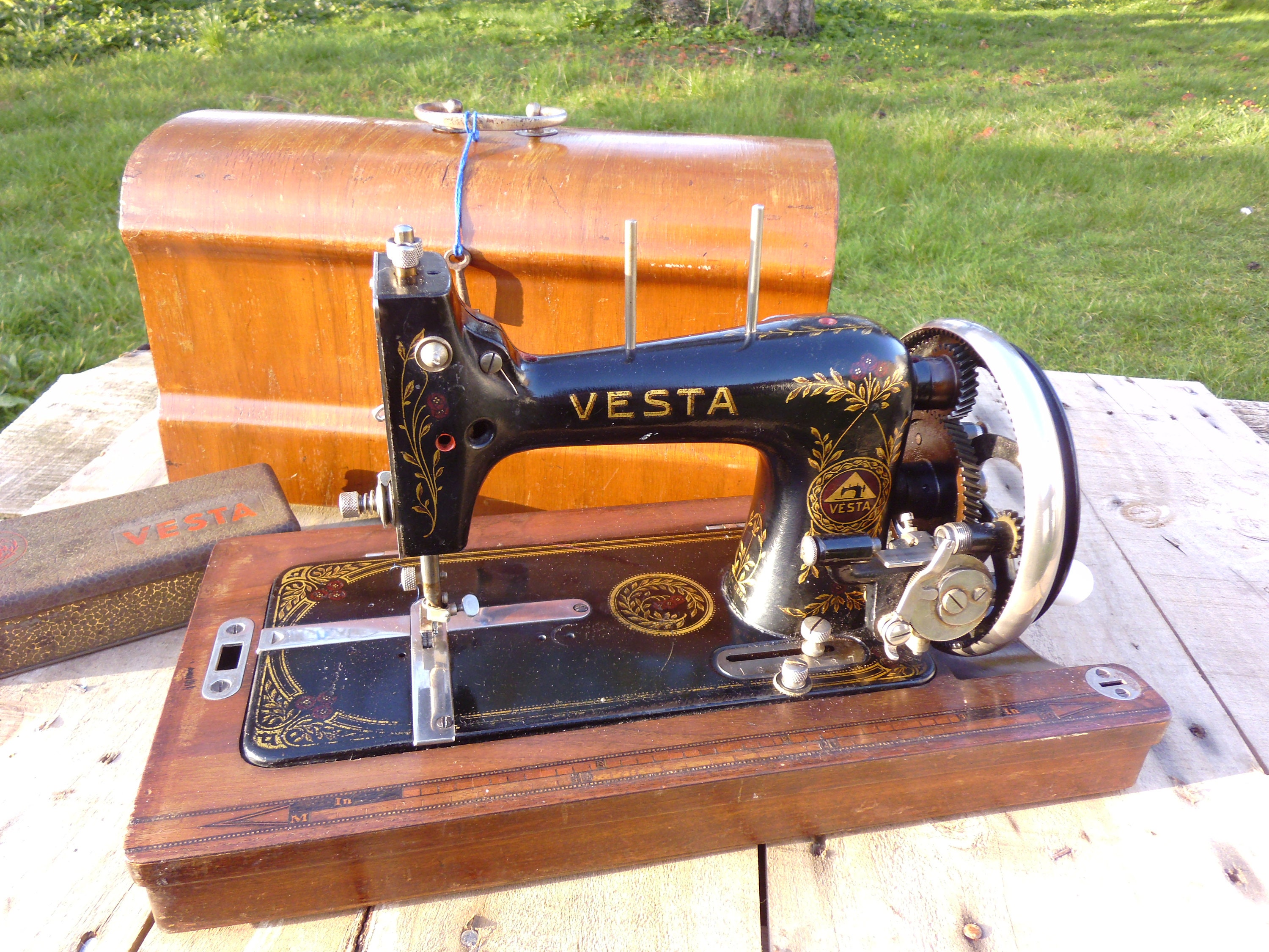 Working Antique Vesta Sewing Machine Vesta TS Saxonia 1930 | Etsy