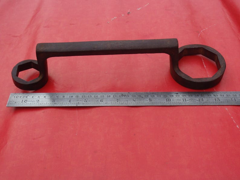 14" Big Rusty Spanner Octagonal Eight Side Carriage Spanner 2 3/4 ...