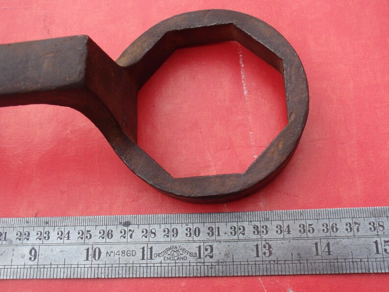14" Big Rusty Spanner Octagonal Eight Side Carriage Spanner 2 3/4 ...