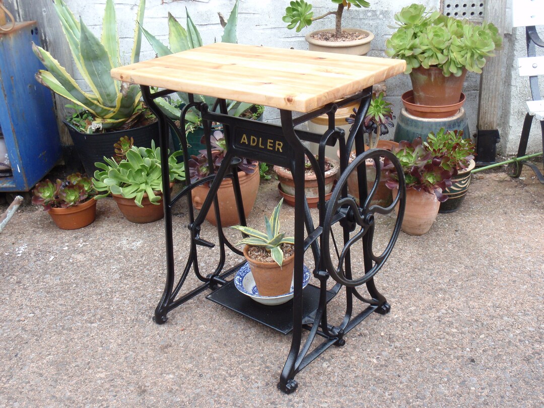 Adler Sewing Machine Base Table Cast Iron Table Base Vintage - Etsy UK