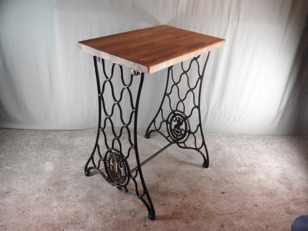 Singer Cast Iron Sewing Table Hallway Table End Table Display Table ...