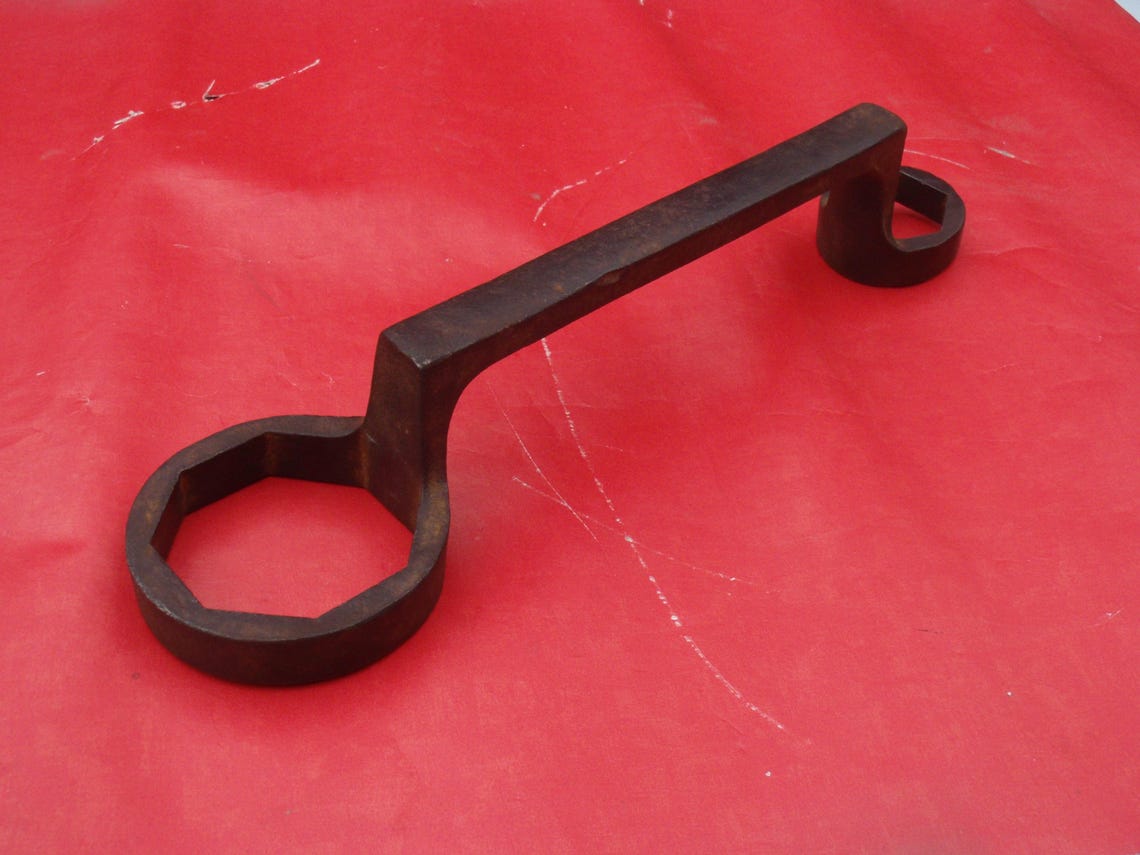 14" Big Rusty Spanner Octagonal Eight Side Carriage Spanner 2 3/4 ...
