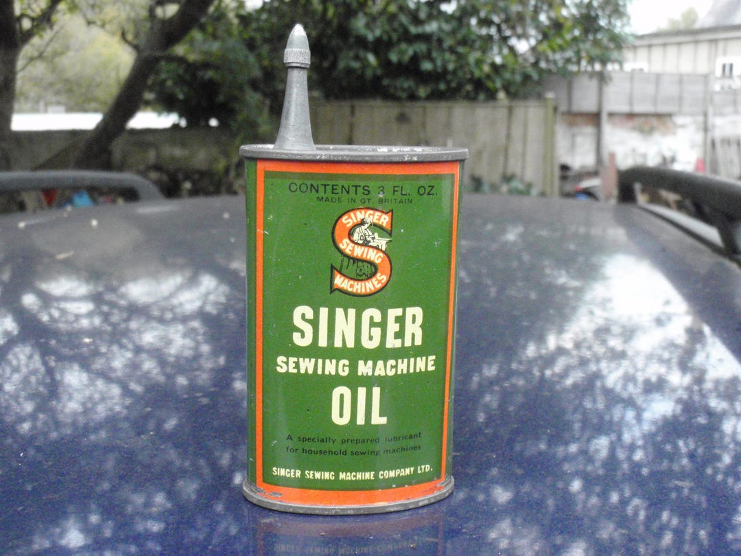 Singer Oil Can Oil Tin Singer Oil Sewing Machine Oil Can Vintage Singer ...