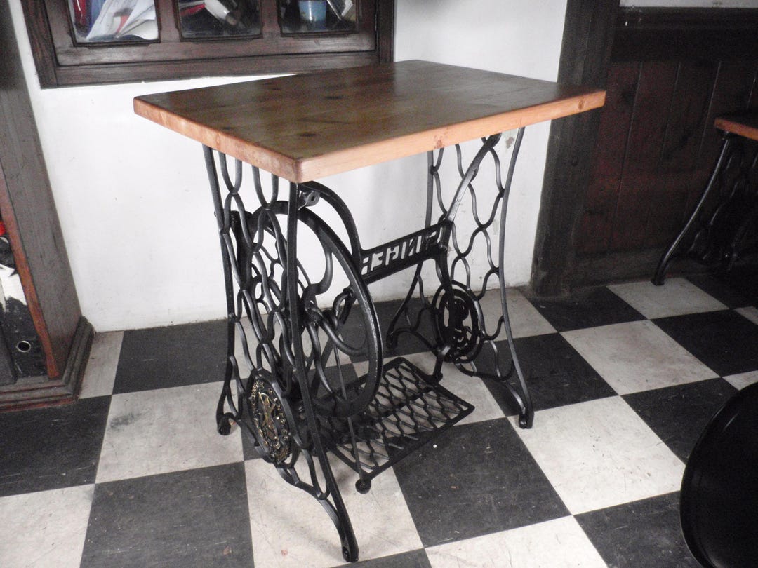 Singer Table Base Dressmakers Treadle Table Side Table Hallway Table ...