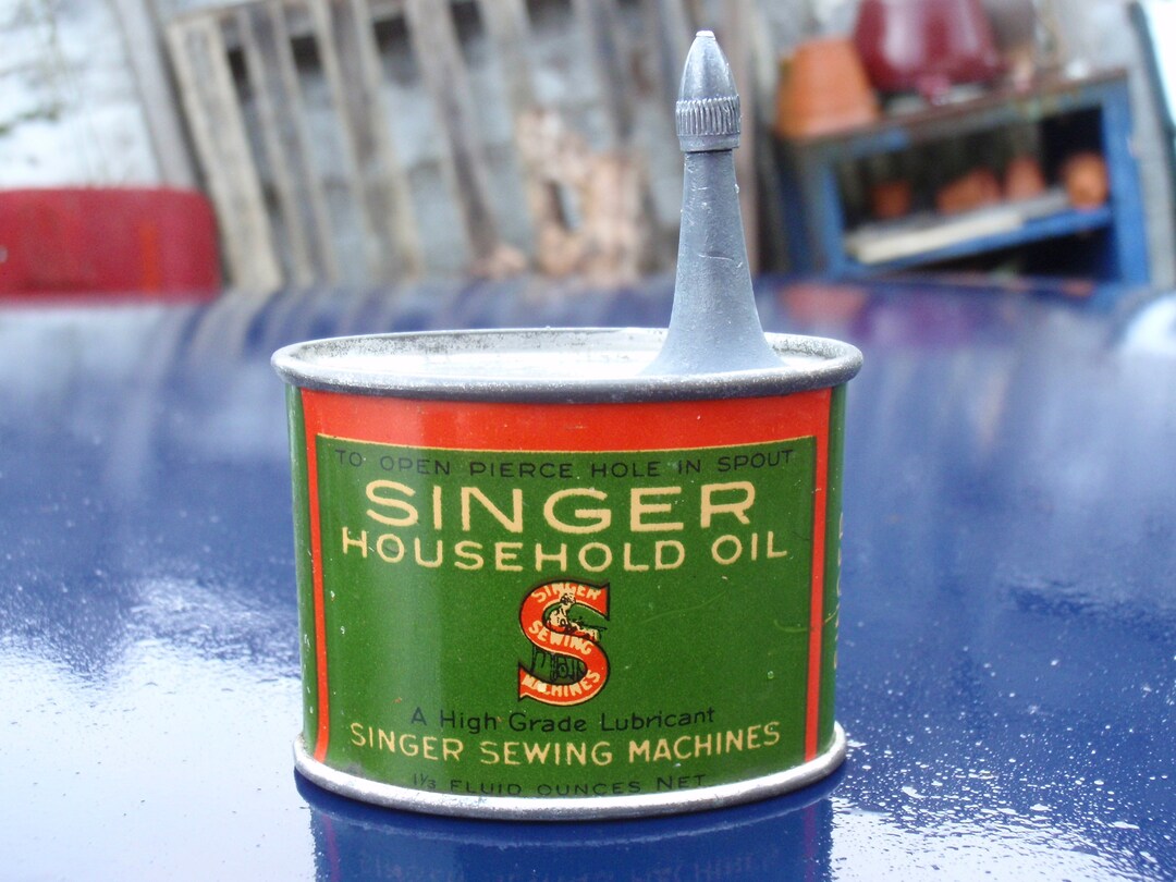 Singer Oil Can Oil Tin Singer Household Oil Sewing Machine Oil Can ...