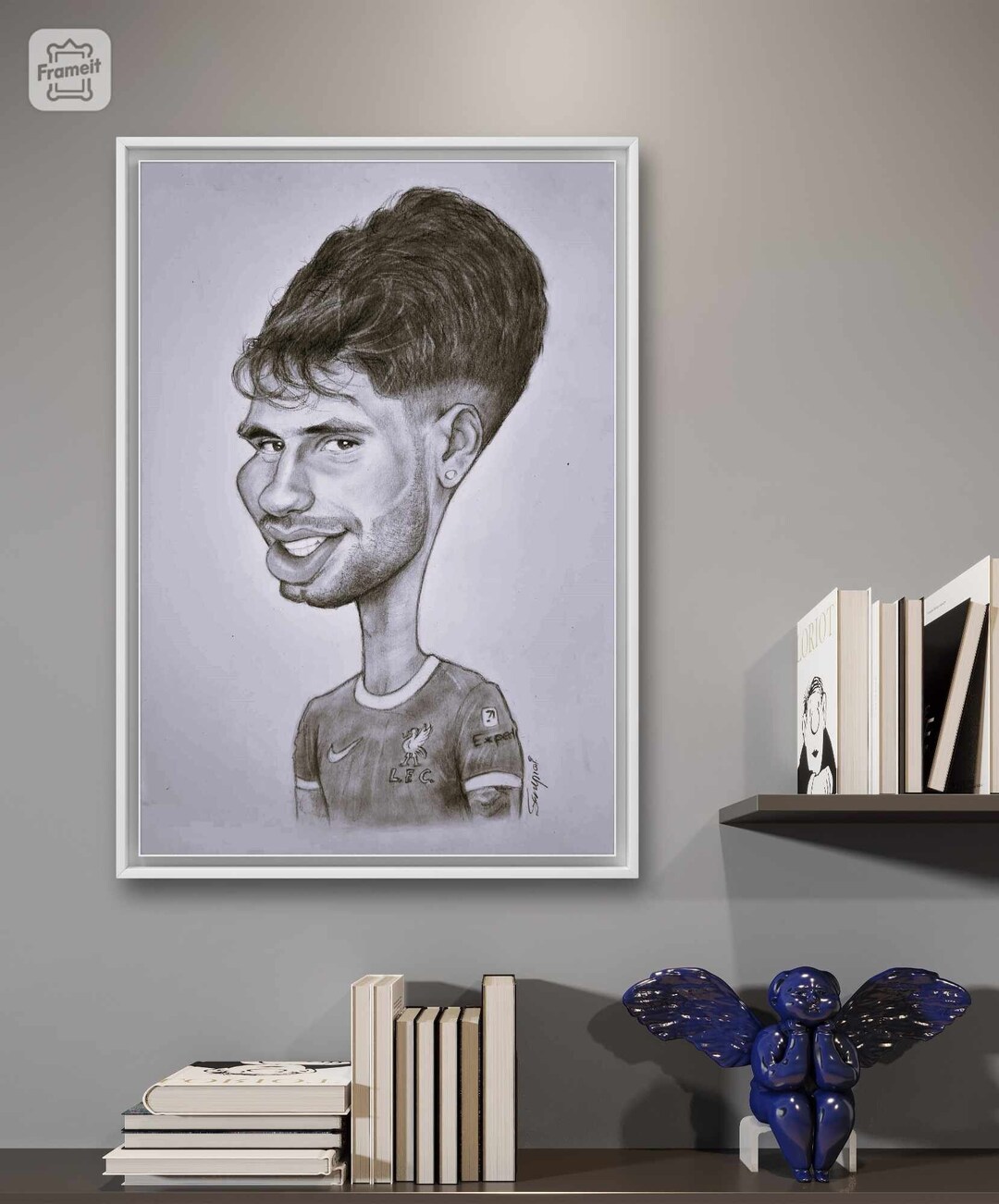 Szoboszlai Dominik: Handmade Caricature Portrait Drawing for Liverpool ...