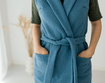 Boiled Wool Vest - Etsy