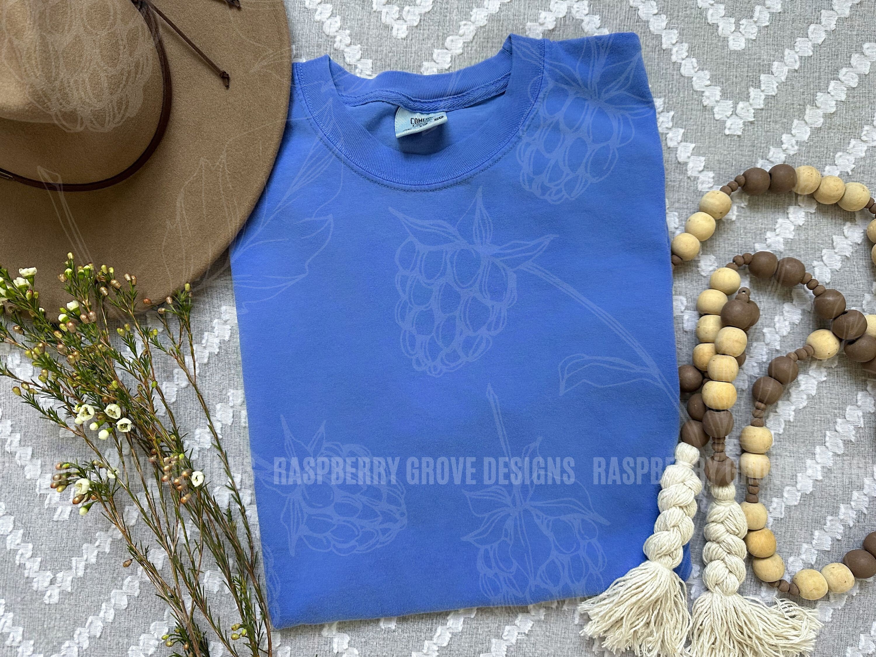 C1717 Flo Blue T-shirt Mock Up Flatlay Flo Blue C1717 Mockup - Etsy