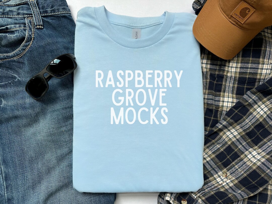 Mens Light Blue Gildan 5000 Mockup | Gildan 5000 Mock up for Man | G500 ...