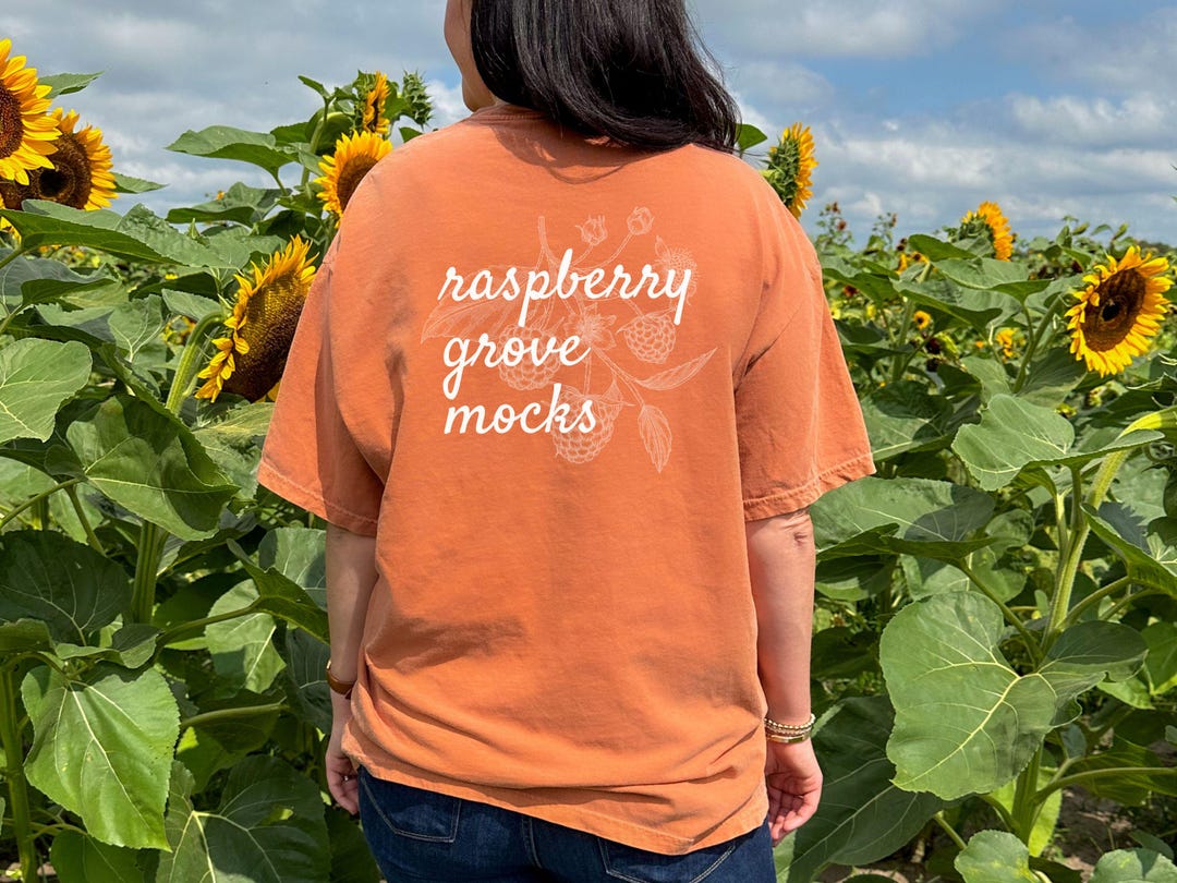 Comfort Colors Back Mockup Yam, Backside Comfort Colors 1717 Mockup Yam ...