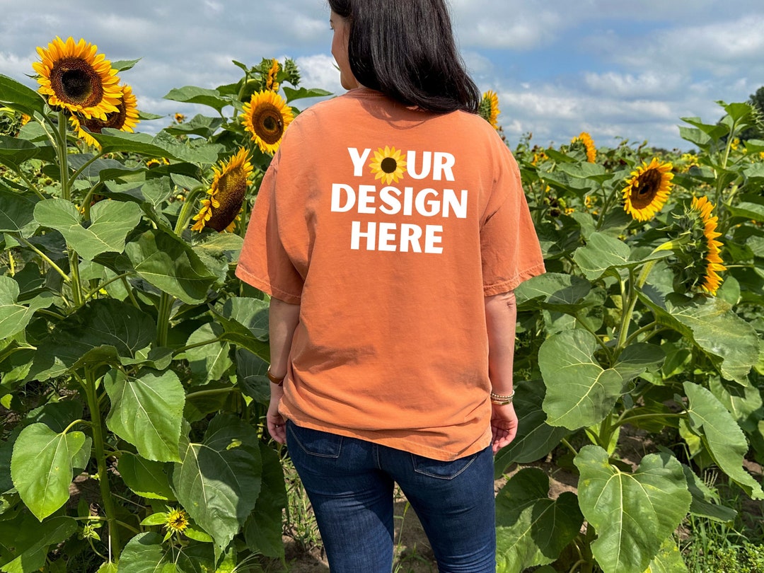 Comfort Colors Back Mockup Yam, Backside Comfort Colors 1717 Mockup Yam ...