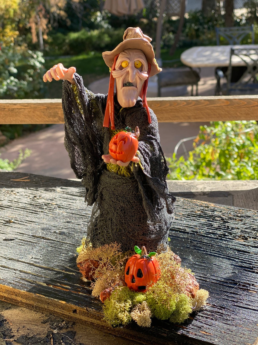 Original Sculpture Handmade Evil Witch Made With Cos Clay - Etsy
