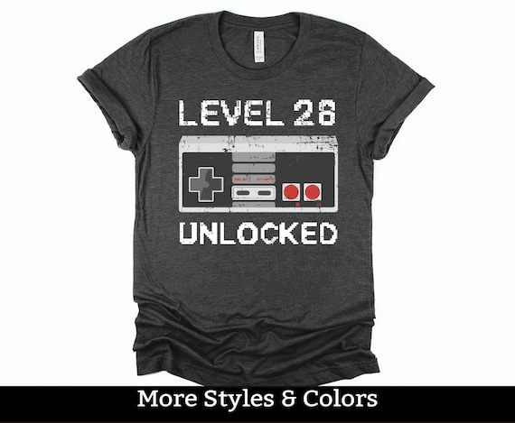 28th Birthday Shirt 28 Year Old Birthday Gift Level 28 - Etsy