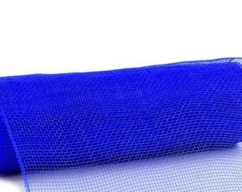 Royal Blue Mesh Wreath - Etsy