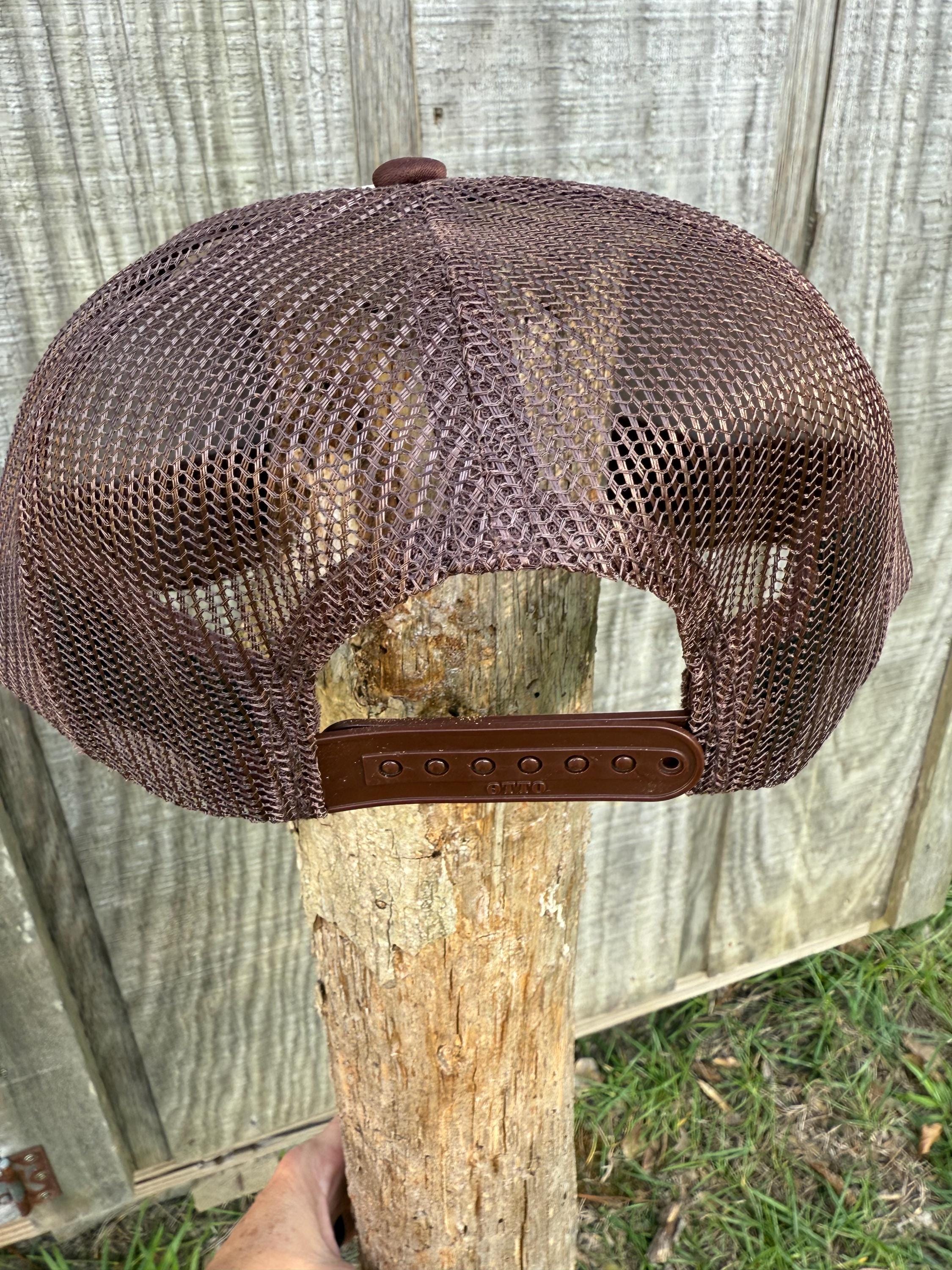 Feather Trucker Hat, Western Cap, Brown and Cream Cap With Feathers - Etsy