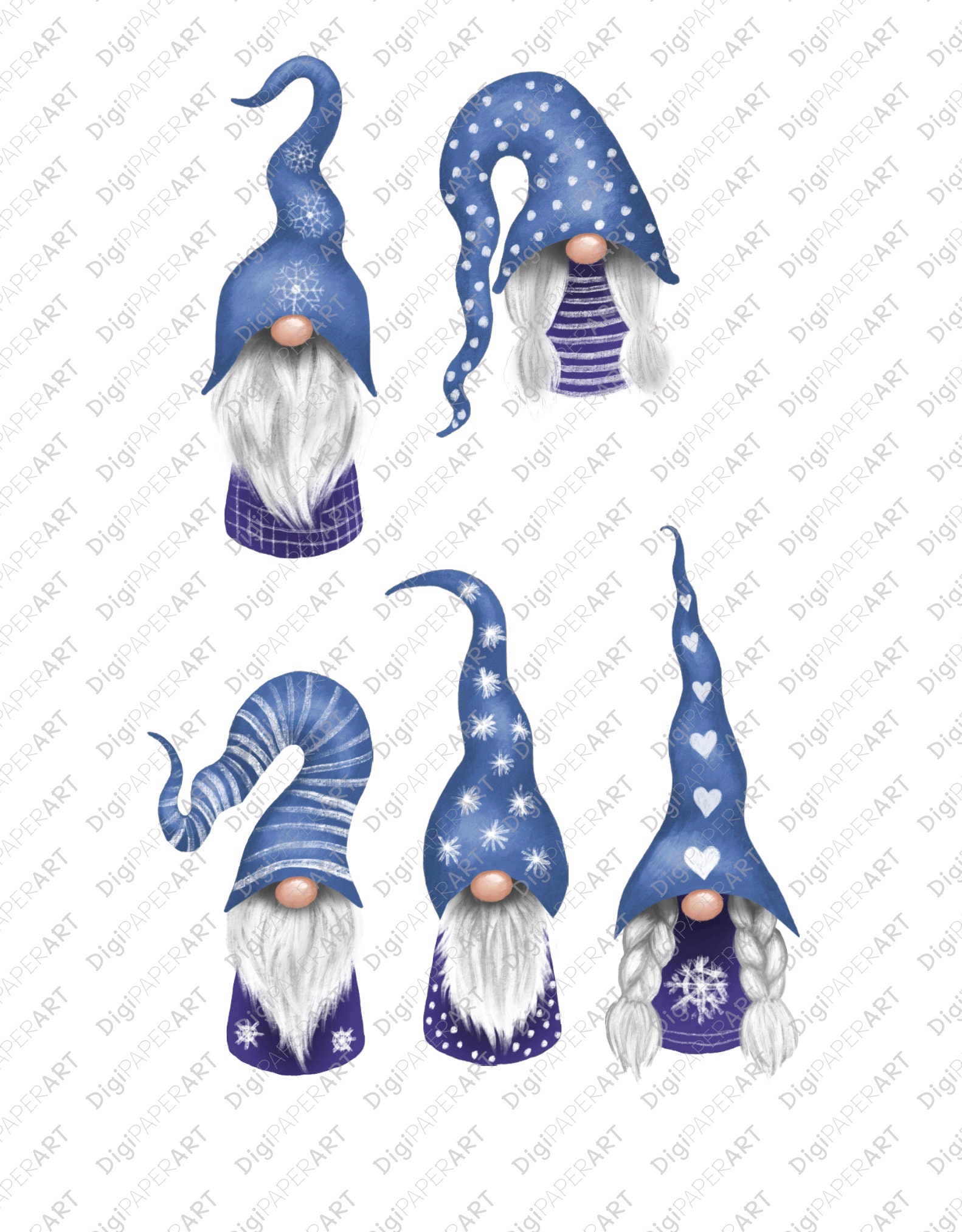 Christmas Gnomes Clipart Scandinavian Nisse Clip Art Nordic - Etsy Italia