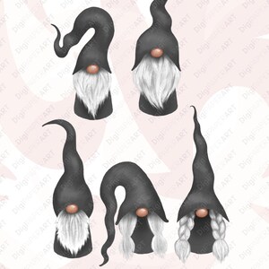 Bundle Christmas Gnomes Clipart, Scandinavian Gnomes, Nordic Gnomes ...
