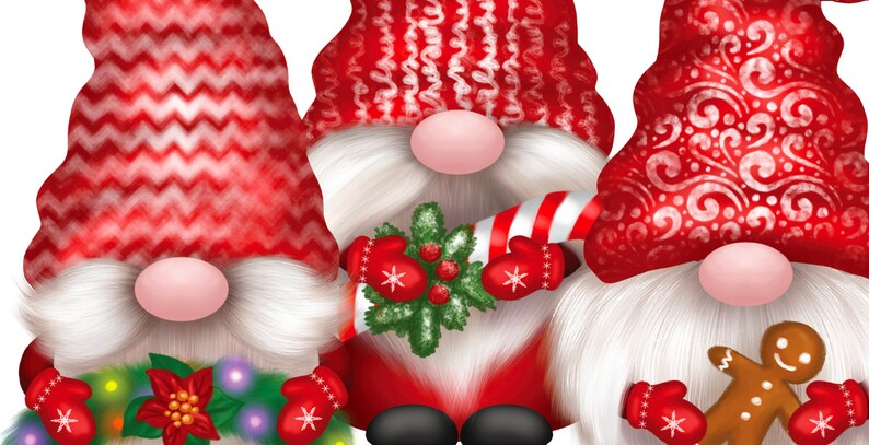 Christmas Gnomes PNG Christmas Sublimation Gnomes | Etsy