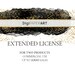 Extended License for Commercial Use of One Any Product, Production ...