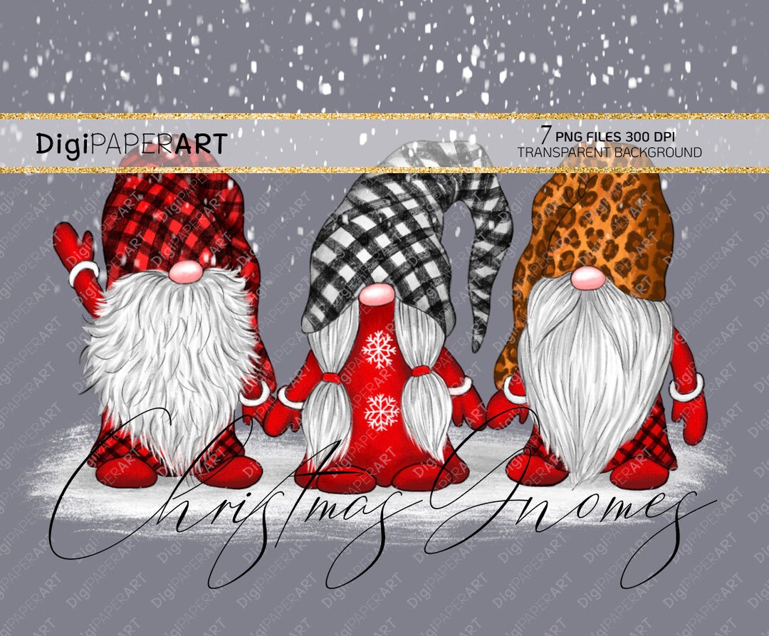 Gnome PNG, Christmas Gnome Clipart, Scandinavian Gnomes, Nordic Gnomes ...