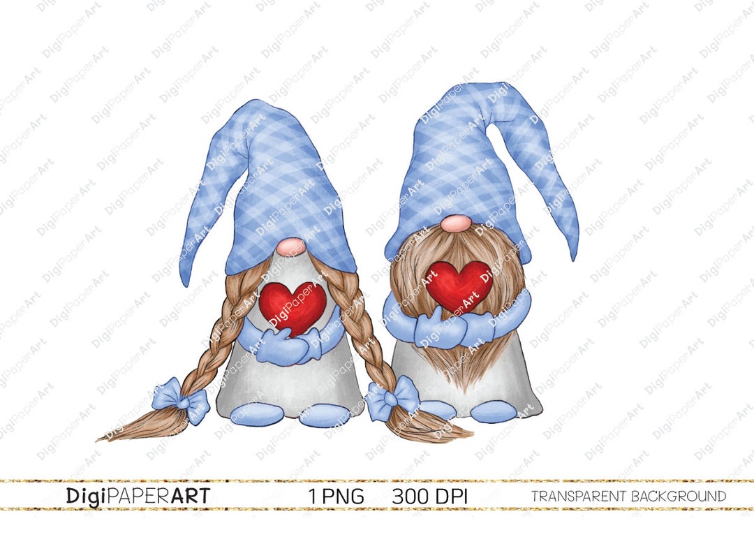 Valentine's Gnomes PNG, Sublimation Graphics, Instant Download ...