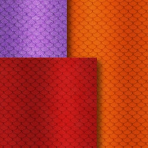 Mermaid Scale Digital Paper Pack, Dragon Scale Background, Mermaid ...