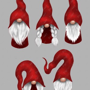 Scandinavian Gnome Clipart, Christmas Gnomes Clipart, Nordic Gnomes ...