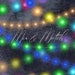 String Lights Clipart, Rainbow Light Overlays, Christmas Clipart ...