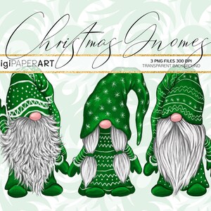 Christmas Bundle PNG, Nordic Gnomes Clipart, Nisse Gnomes Clip Art ...
