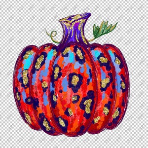 Pumpkin Png, Fall Png, PNG Printable, Leopard Pumpkin Sublimation ...
