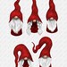 Scandinavian Gnome Clipart, Christmas Gnomes Clipart, Nordic Gnomes ...