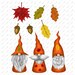 Fall Bundle Paper and Gnomes Clipart Pumpkin and - Etsy