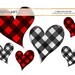 Valentine's Check Plaid Hearts PNG, Color Plaid Hearts Sublimation ...