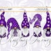 Christmas Gnomes Clipart, Scandinavian Gnome Clipart, Purple Nordic ...