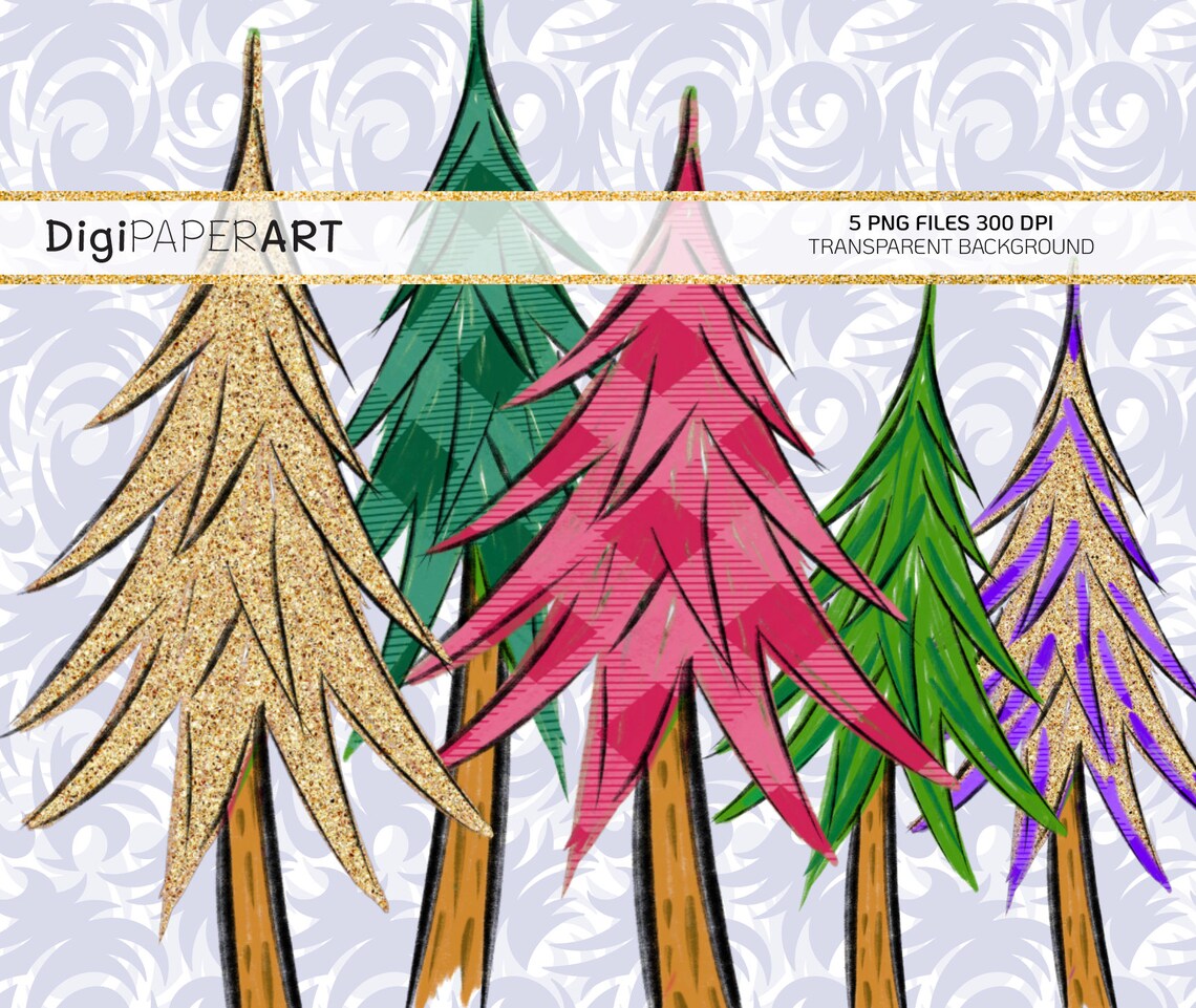 Christmas PNG Christmas Tree Bundle Sublimation Graphic PNG | Etsy