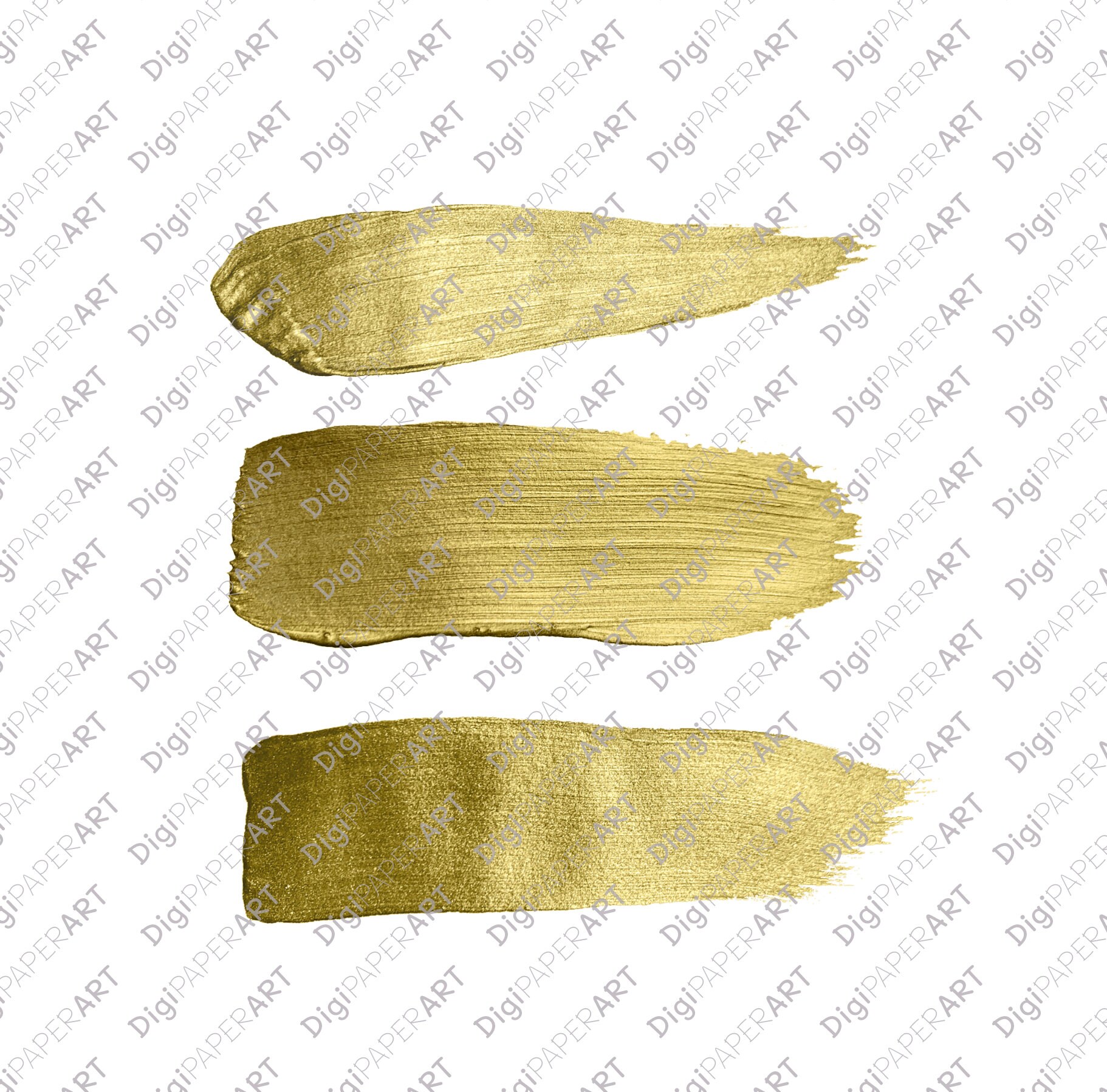 Brushstrokes Clipart Bundle Gold Glitter Brush Stroke Black - Etsy