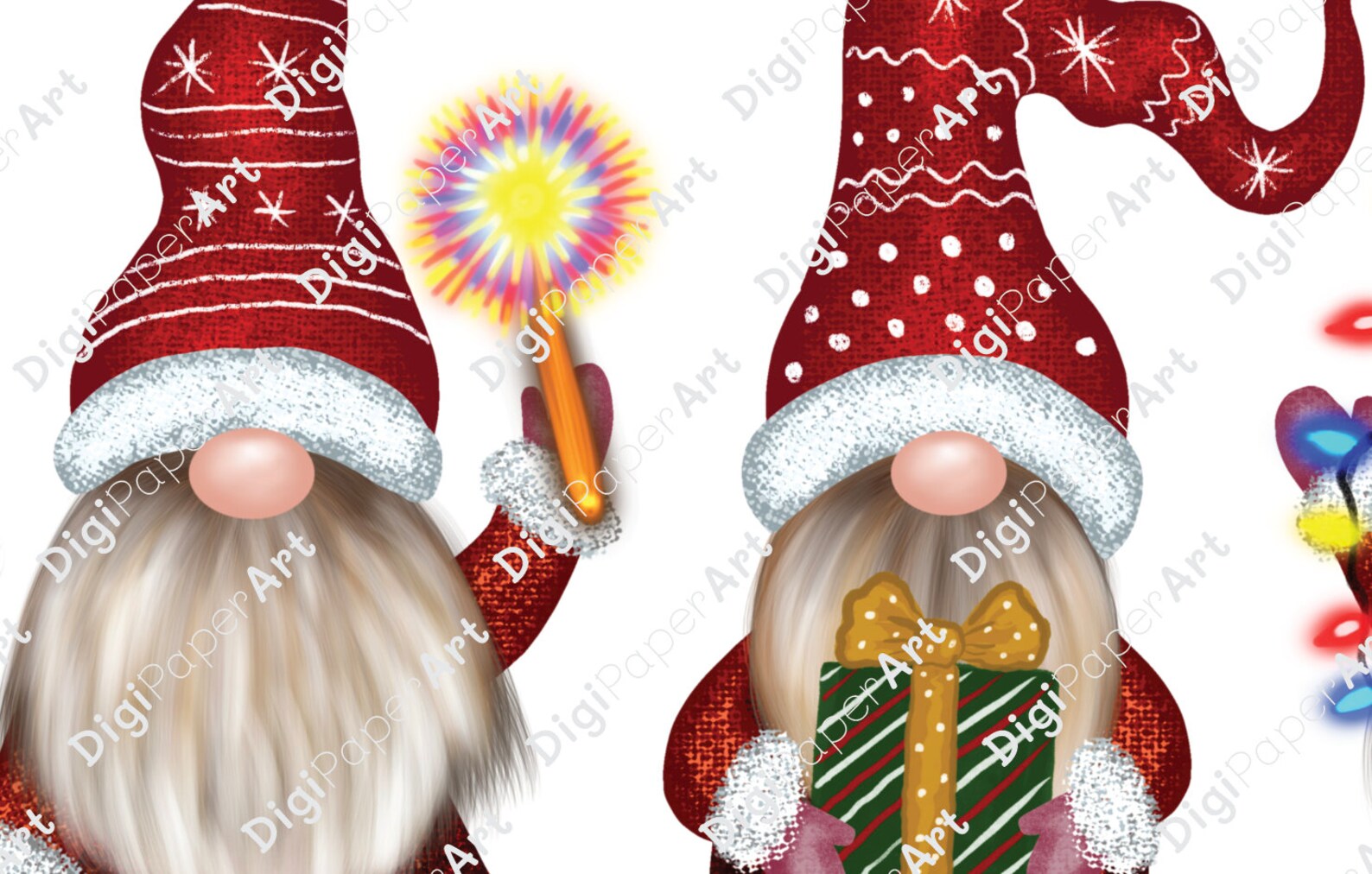 Christmas Gnomes Clipart: Scandinavian Nordic Tomte PNG (digital ...