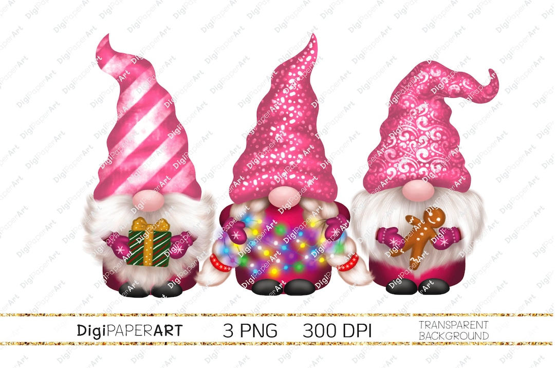 Pink Gnomes Christmas PNG, Christmas Sublimation Design, PNG Download ...