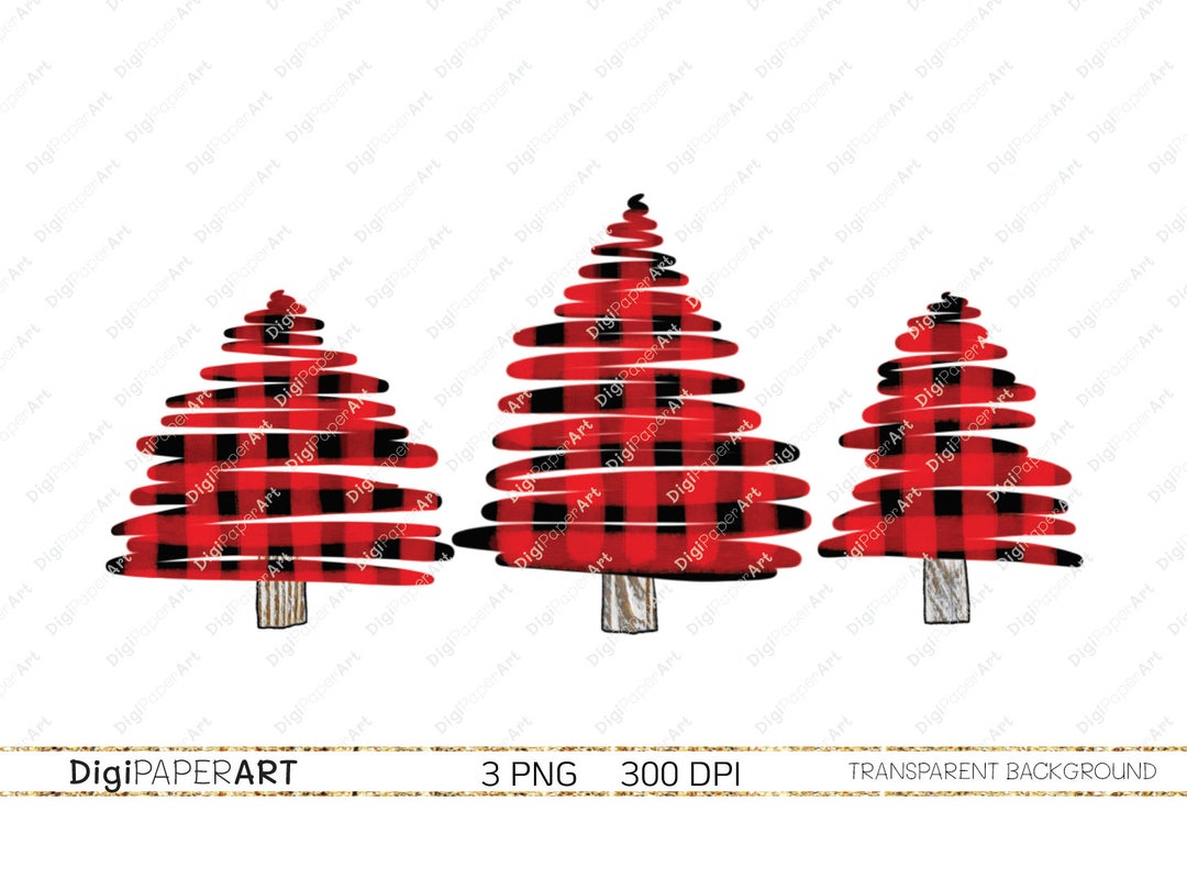 Buffalo Christmas Tree PNG, Christmas Clipart, Buffalo Plaid Christmas ...